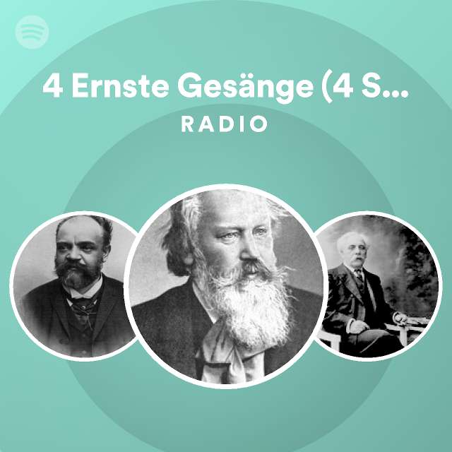 4 Ernste Gesange, Op. 121 (arr. for bass trombone and piano): No. 2 ...