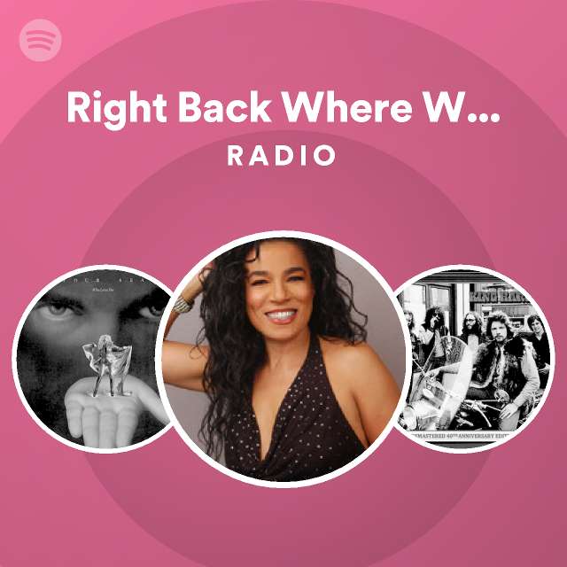 Right Back Where We Started From Radio | Spotify Playlist