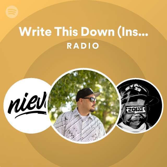 Write This Down (Instrumental) Radio - playlist by Spotify | Spotify